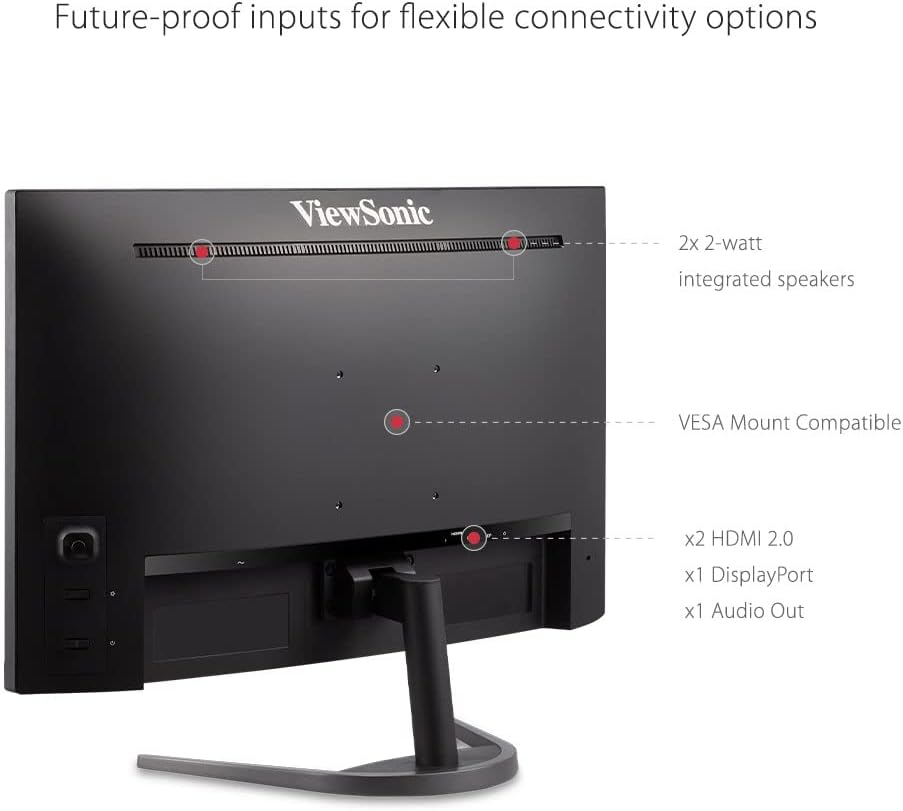 Buy ViewSonic OMNI VX2768-2KPC-MHD 27 Inch Curved 1440p 1ms 144Hz ...
