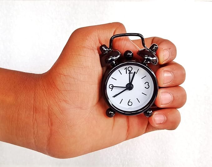 Buy Dnyandeep enterprise Small Metal Loud Alarm Clock for Home Bedroom ...