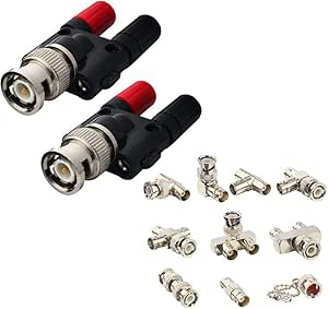 Amazon.com: onelinkmore BNC Male Plug to 2X 4mm Dual Banana Female Jack Socket Binding Post RF ...