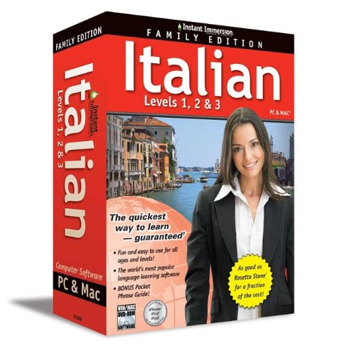 Amazon.com: Instant Immersion Italian: Levels 1, 2 & 3: Family Edition ...