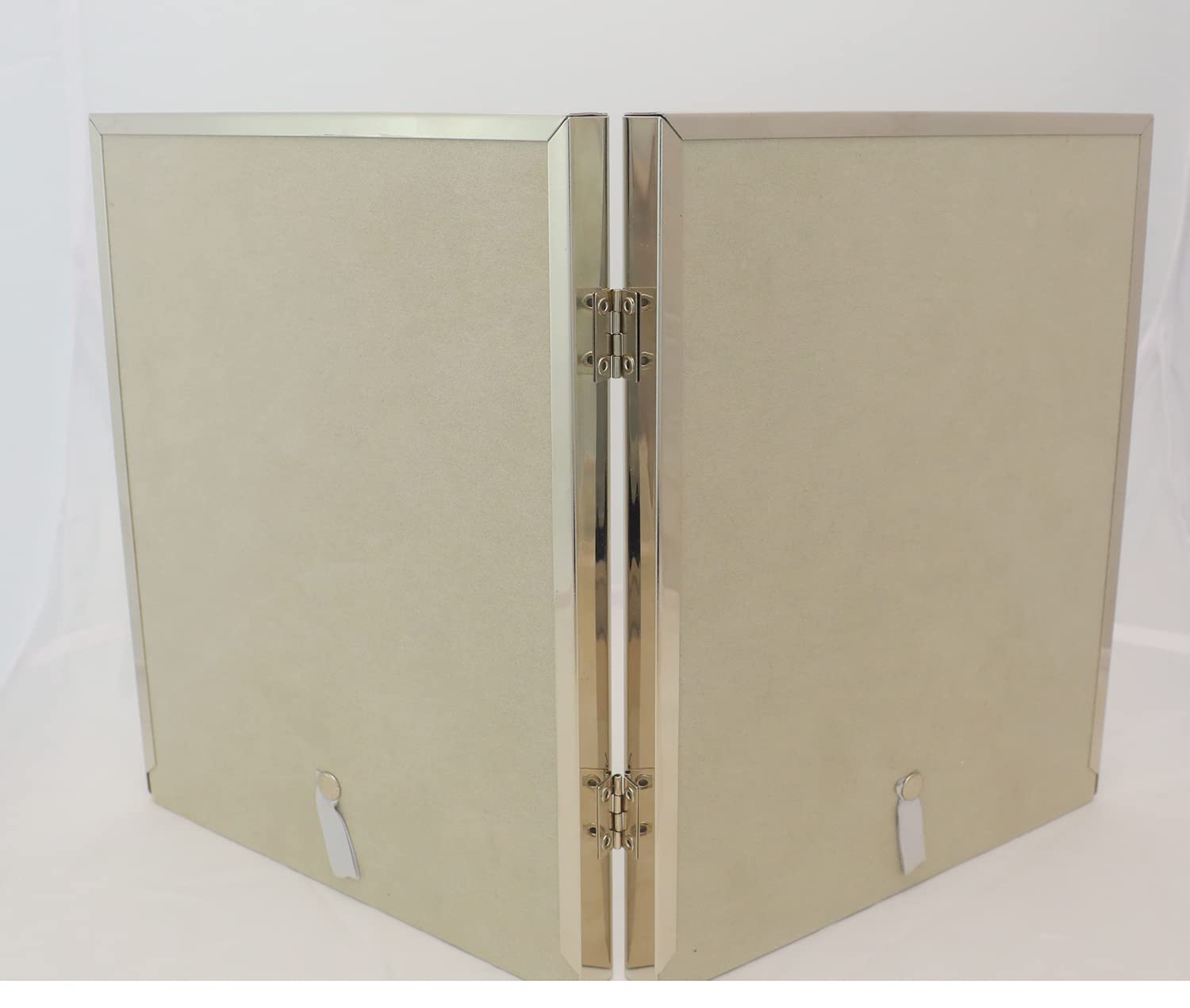 YiPinYin Premium Metal Hinged Double Frames 5x7 or 4x6, Silver Plated ...