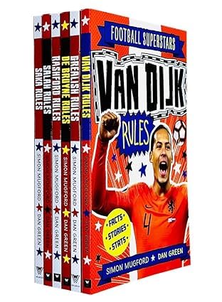 Football Superstars 6 Books Series 2 Collection Set By Simon Mugford ...