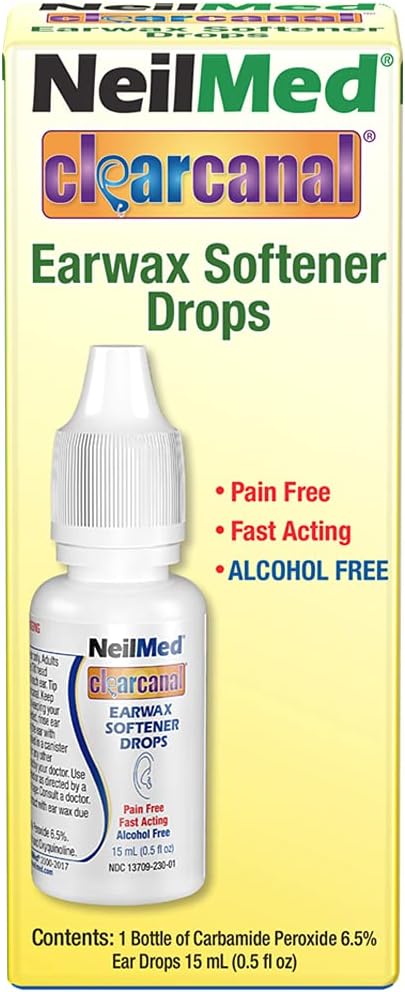 Amazon.com: NeilMed ClearCanal Earwax Softener Drops 15mL : Health ...