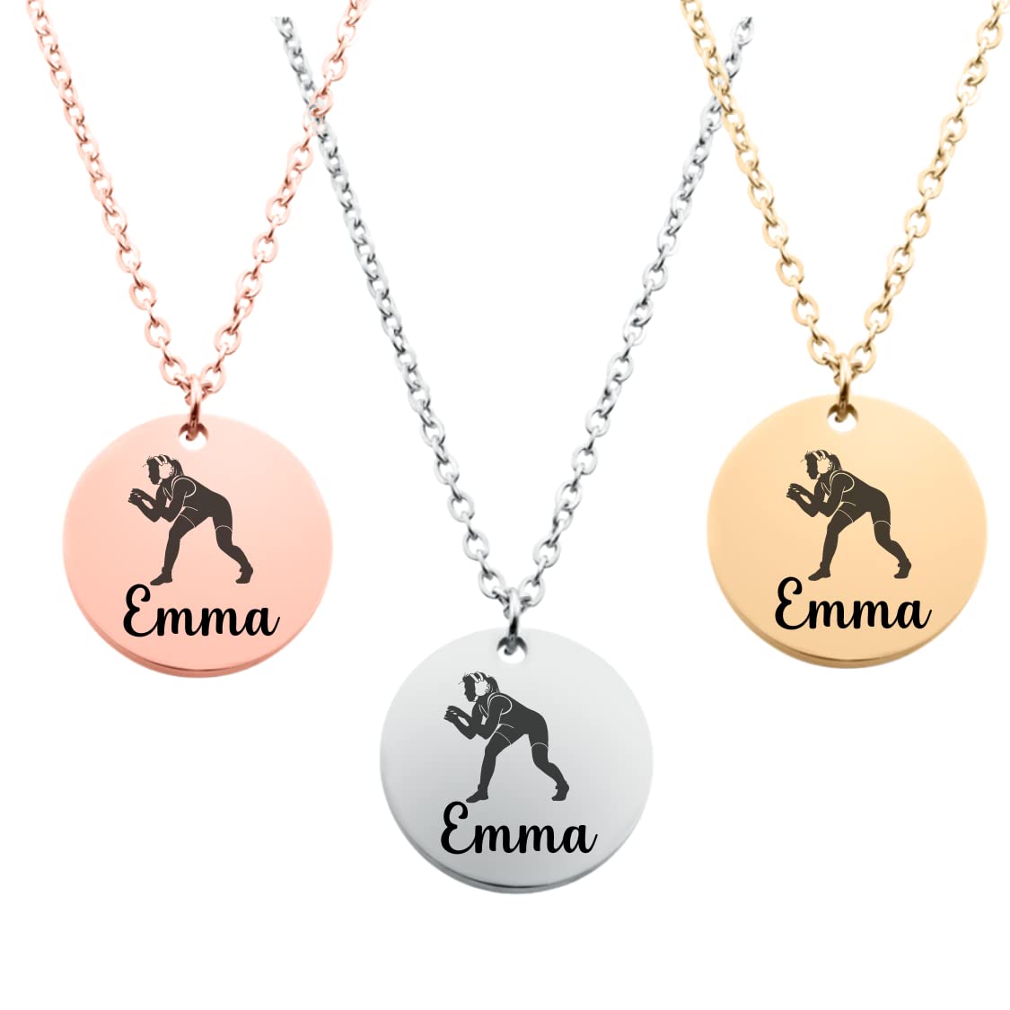Amazon.com: Personalized Wrestling Necklace, Wrestling Gifts for Women ...
