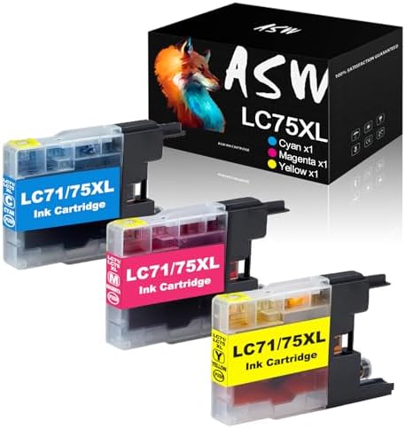 Amazon.com: ASW LC75 LC71 LC79 Color Ink Cartridges Replacement for ...