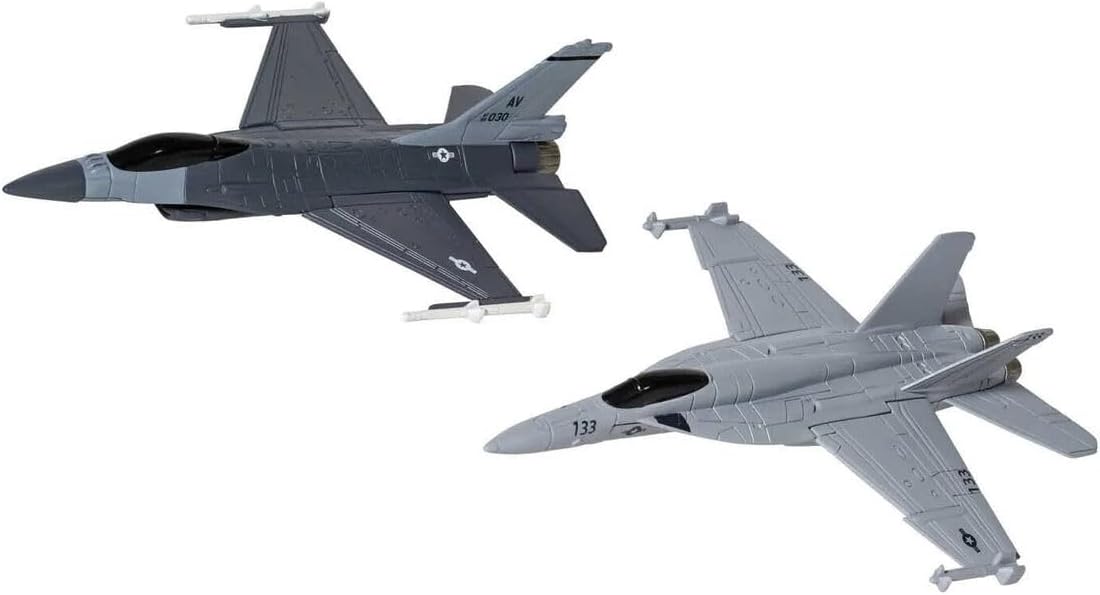 Amazon.com: F-16 Fighting Falcon Fighter Aircraft and F/A-18 Super ...
