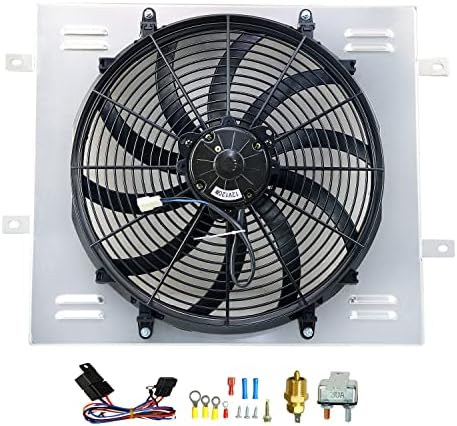 Amazon.com: KUUHLERSAT Aluminum Shroud Electric 16inch Fan for 1987 ...