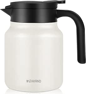 Amazon.com: WYHVAND 34Oz Thermal Coffee Carafes For Keeping Hot/Cold, Stainless Steel Coffee ...