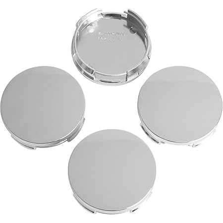 Amazon.com: Forten Kingdom 4PCS 63mm 2.5 Inch Chrome Plastic Car Hub ...