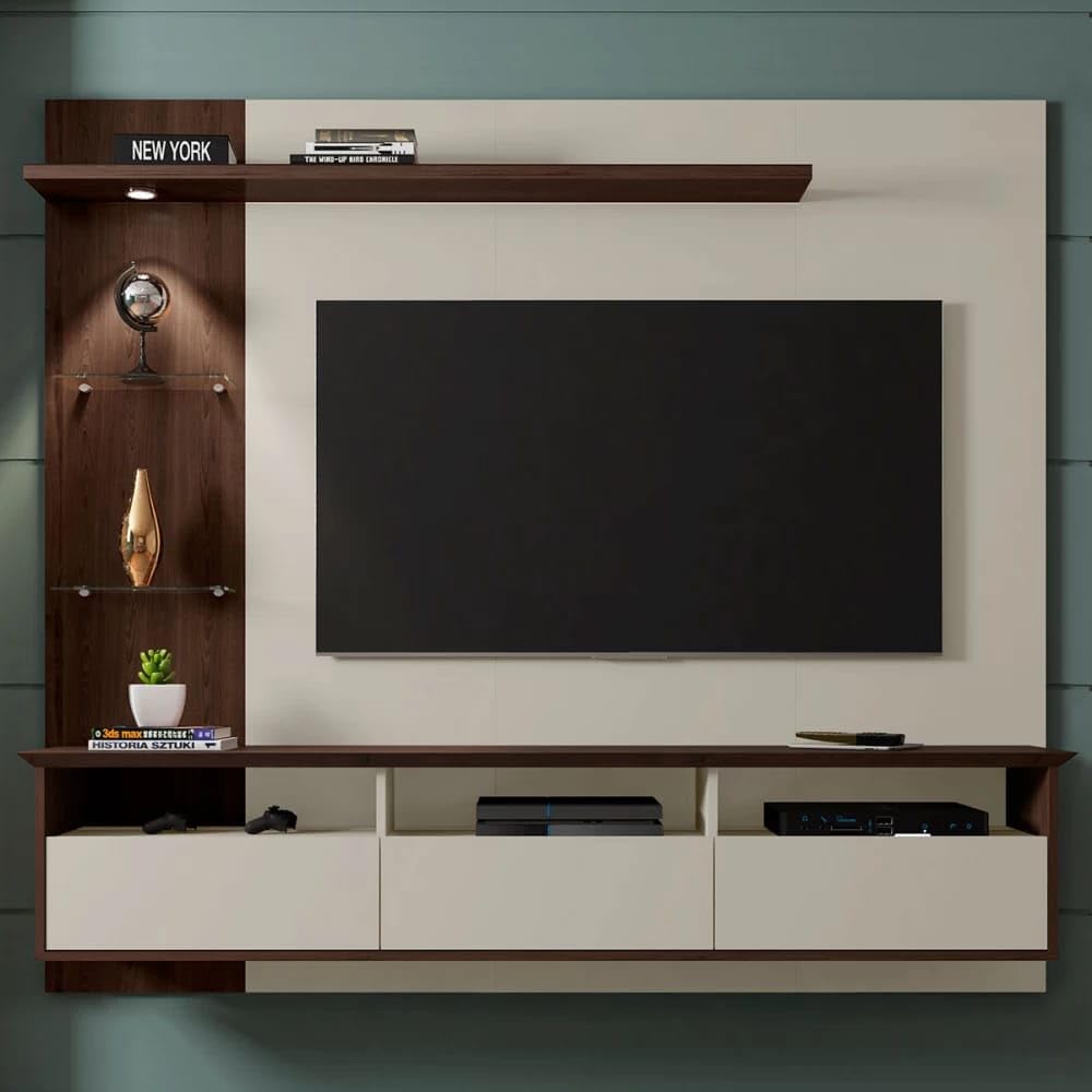Nishal Furniture Wooden Plywood TV Entertainment Wall Mount with Set ...