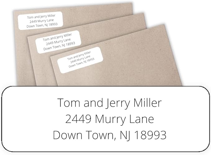 Amazon.com : Return Address Labels Personalized Stickers - 1200 Self ...
