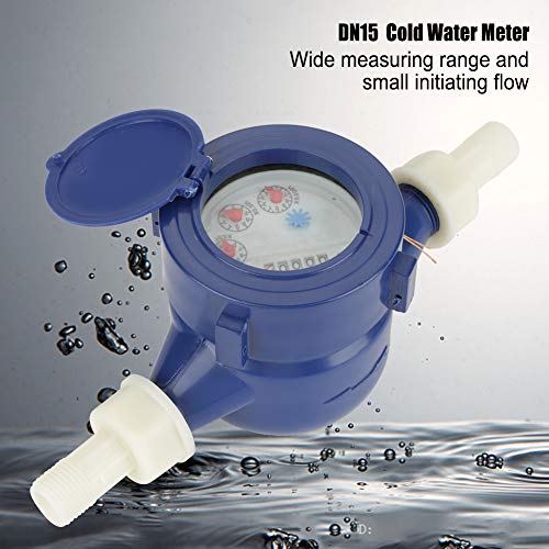 Chacerls Water Meter,DN15 Water Flow Meter for Garden and Home,Plastic ...