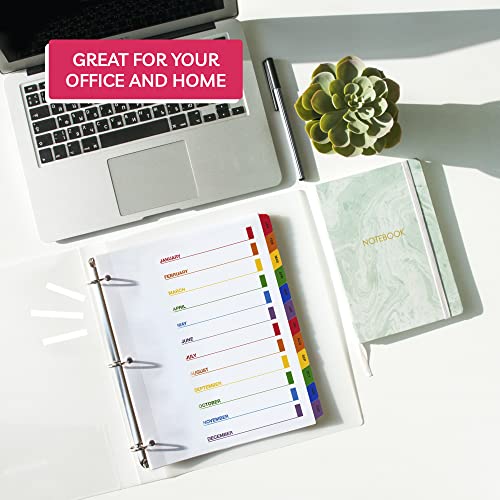 Snapklik.com : Monthly Dividers For 3 Ring Binder - Monthly Dividers ...