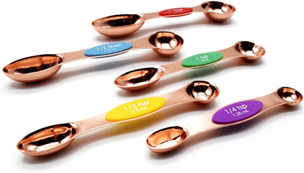 Measuring Spoons Set Magnetic Kitchen Nesting Measurement for Cooking ...