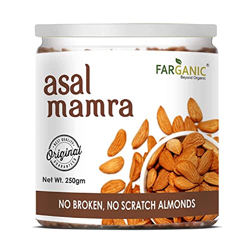 Farganic Original Mamra Giri Almonds.- Premium Real Mamra Badam Giri ...