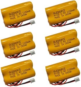 Amazon.com: XUNTU 2.4V 1100mAh Exit Sign Battery Replacement for ...