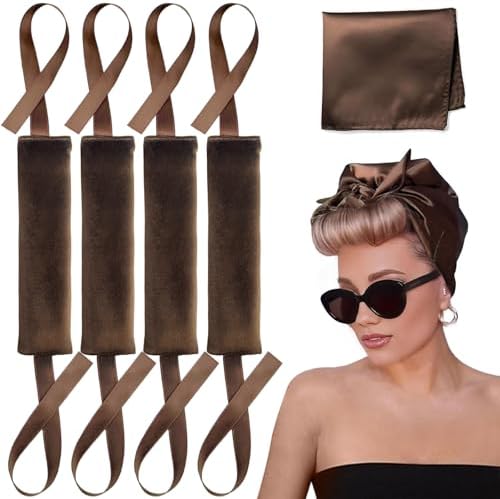 Amazon.com : Heatless Velvet Hair Curler Jumbo - Overnight Heatless ...