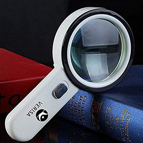 LED Lupe 20x Fach Leselupe Handlupe mit 12 LED Lichter - Leselupe mit Licht