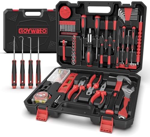 GoYwato Home Tool Kit Set 205PCs - Portable Basic Hand Repair Tool Kit ...