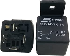 Amazon.com: 1PCS Automotive Relay,SLD-12VDC 24VDC-1A 4PIN 40A 12V-1C ...