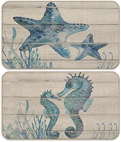 Amazon.com: Voatok Beach Rugs, Starfish Nautical Rug, Kitchen Mat ...
