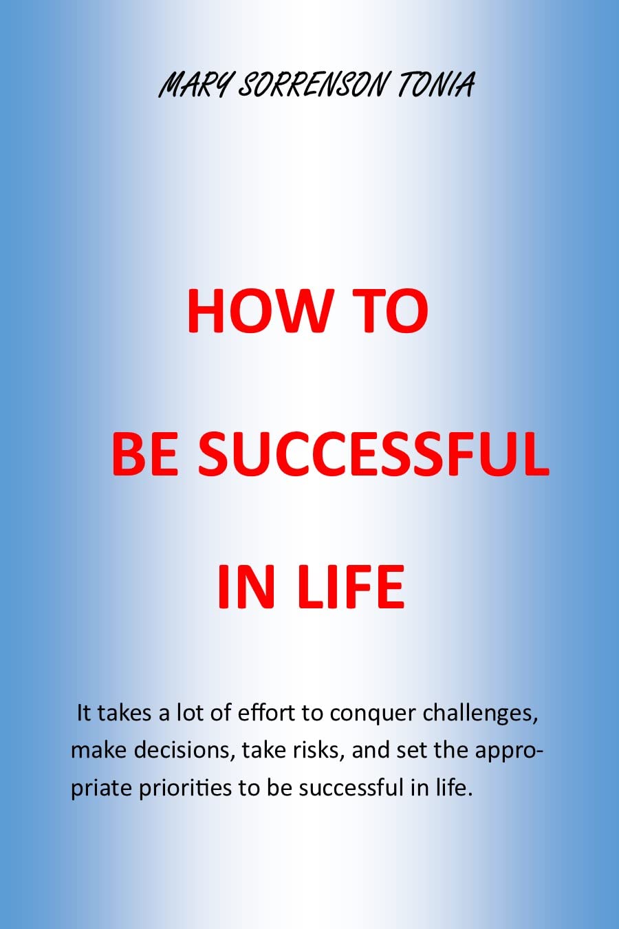 how to be successful in life: IT TAKES A LOT OF EFFORT TO CONQUER ...