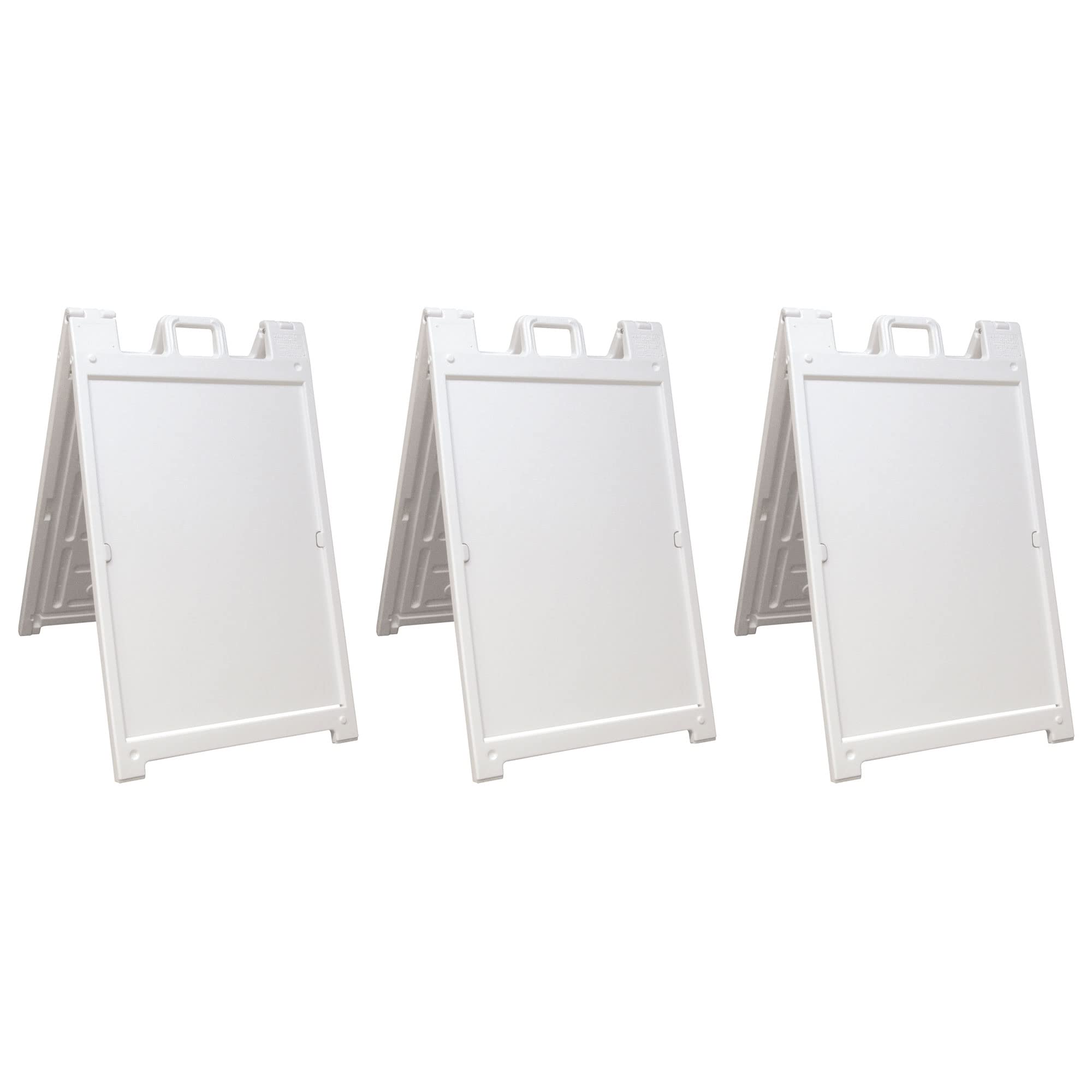 Amazon.com: Plasticade White 3-Pack Signicade Deluxe A-Frame Sidewalk ...