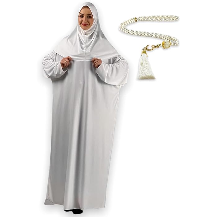 Buy Avanos Muslim Prayer Dress for Women Abaya with Hijab and Praying ...