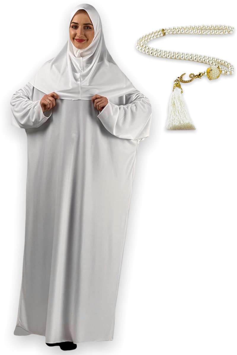 Buy Avanos Muslim Prayer Dress for Women Abaya with Hijab and Praying ...