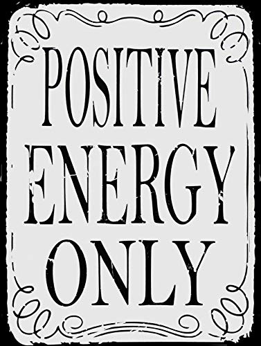 Amazon.com: Positive Energy Only Good Vibes Happy Vintage Metal Sign 12 ...
