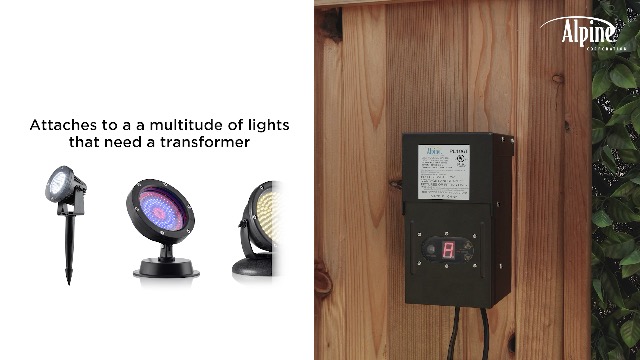 Low Voltage Landscape Lighting Transformer Alpine Corporation Outdoor ...