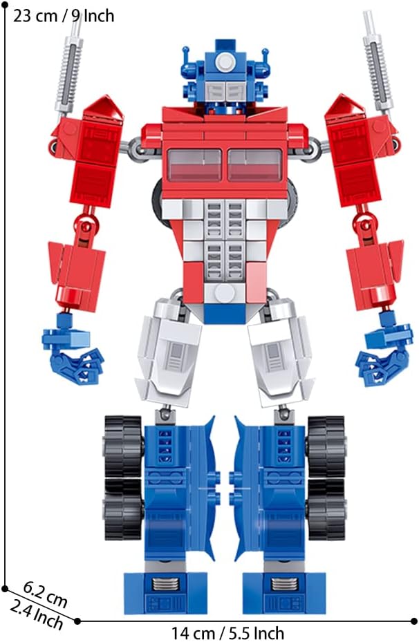 Buy Mesiondy Robot Building Toy Set, Transforming Robot Building ...