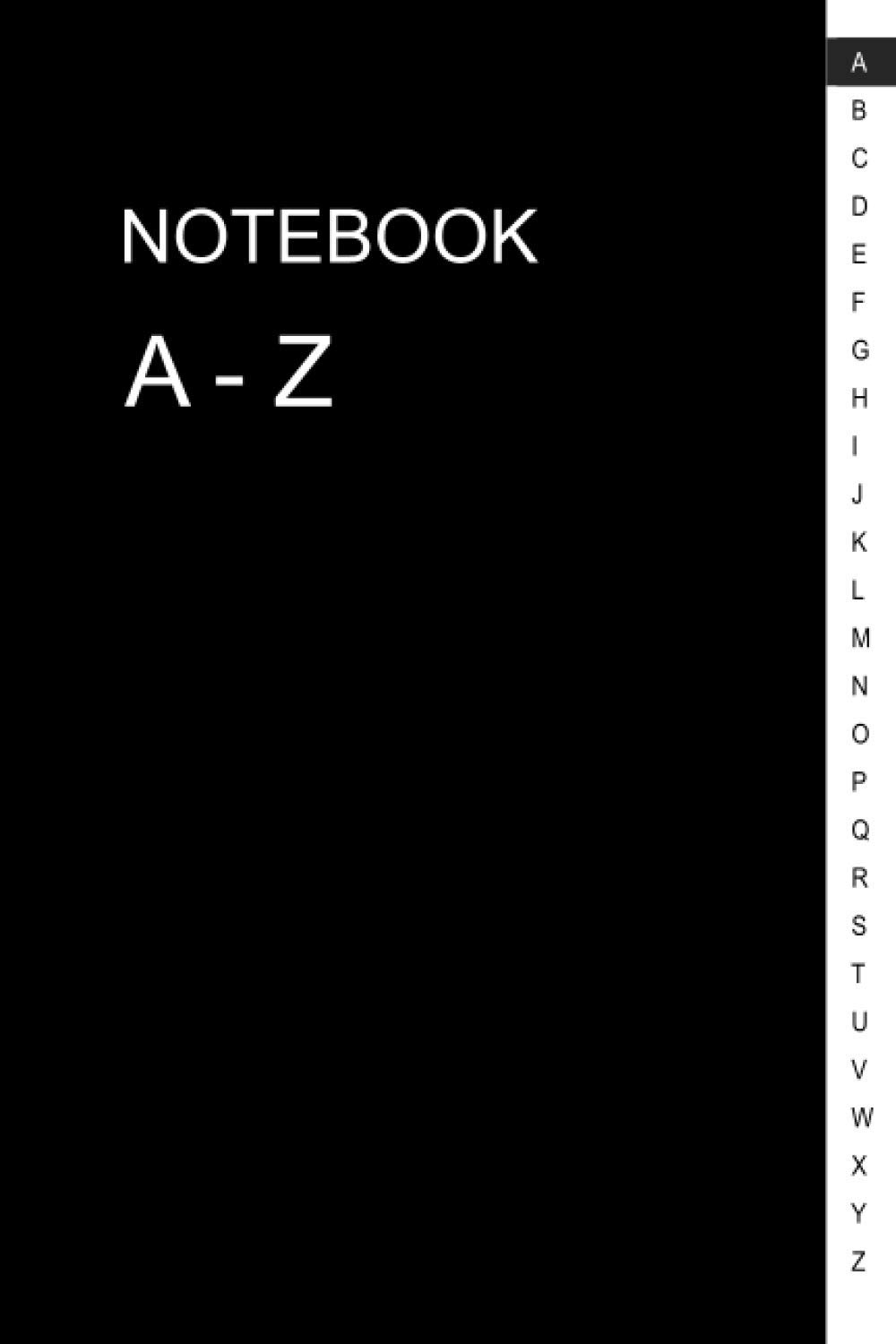 A-Z Notebook: Lined Notebook with A-Z Tabs, size 6x9", 210 pages ...