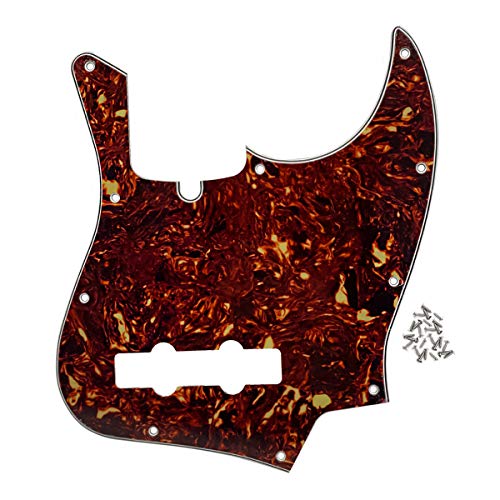 IKN 10 Hole Jazz Bass Pickguard 4Ply Scratchplate for American/Mexican ...