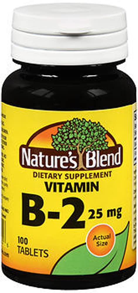 Amazon.com: Nature's Blend Vitamin B-2 25 mg 100 Tablets : Health ...
