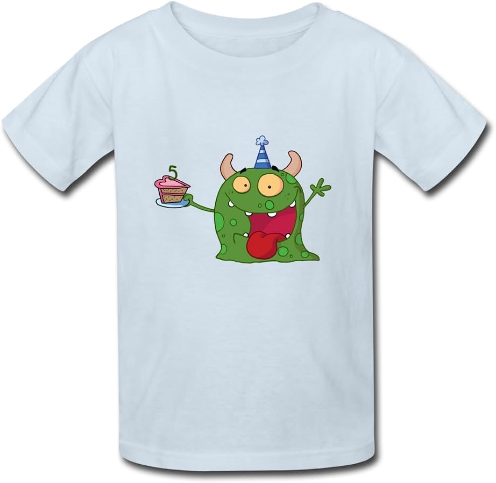 Amazon Monster With 5 Year Old Birthday Cake Shirt Kids Shirt amazon-monster-with-5-year-old-birthday-cake-shirt-kids-shirt