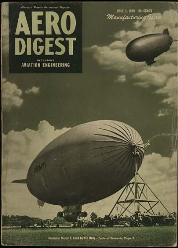 Aero Digest Aeronautical Engineering Magazine (July 1945) Goodyear ...