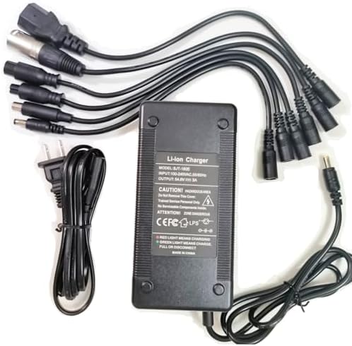 Amazon.com: (7 Plugs) 54.6V 4A Fast Charger Universal for 13S 48V Li ...