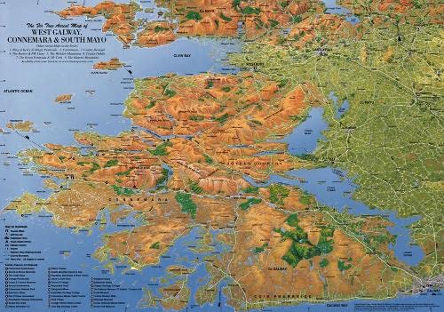 Buy The Fir Tree Aerial Map of Connemara, West Galway & South Mayo ...