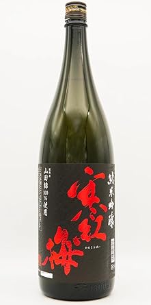 Amazon.co.jp: 寒紅梅 純米吟醸 山田錦100％ 1800ml : 食品・飲料・お酒
