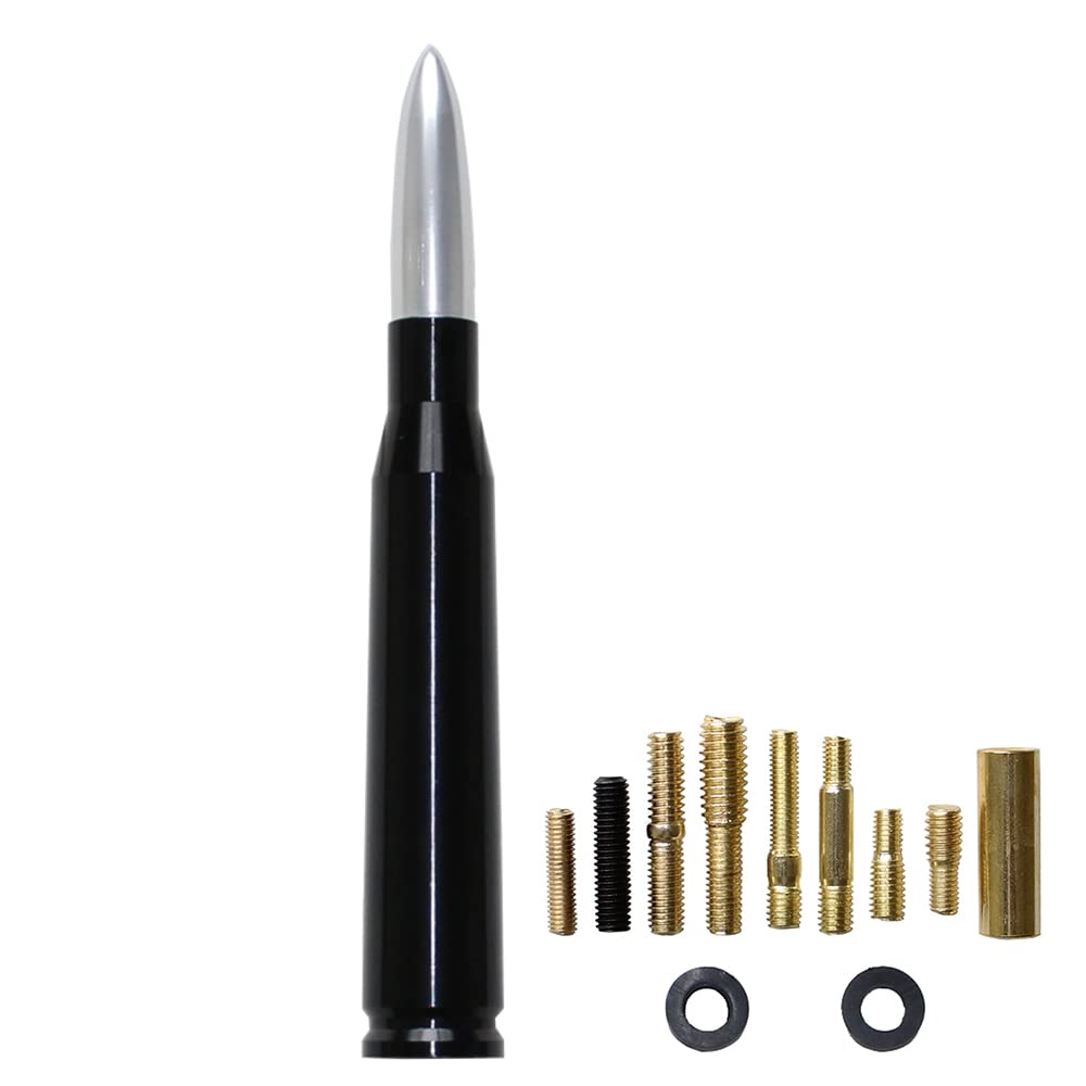 50 Cal Bullet Antenna For Ford F150, Dodge Ram, Jeep Wrangler - 5.5 ...