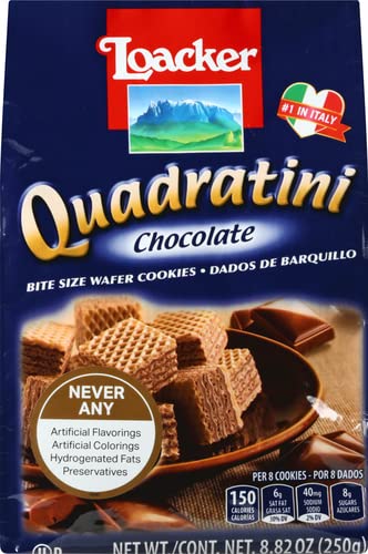 Amazon.com: Loacker Quadratini, Chocolate Wafer Cookie, 8.82 Ounce Pack ...