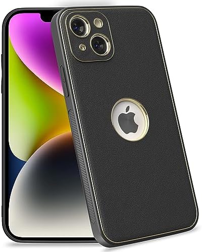 Pikkme iPhone 12 Back Cover | Gold Electroplating Leather Chrome ...