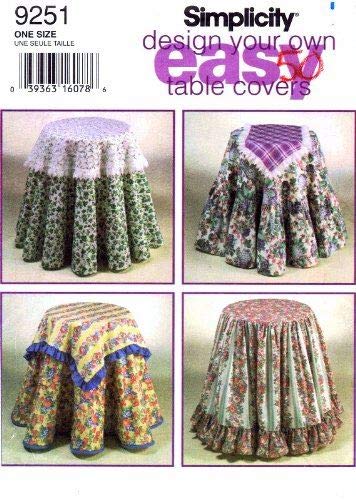 Amazon.com: Simplicity Design Your Own Easy Table Covers Sewing Pattern ...