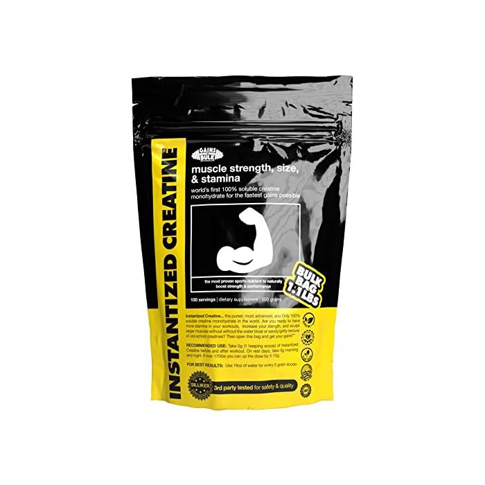 Buy Instantized Creatine Monohydrate Gains in Bulk, Worlds First 100% ...