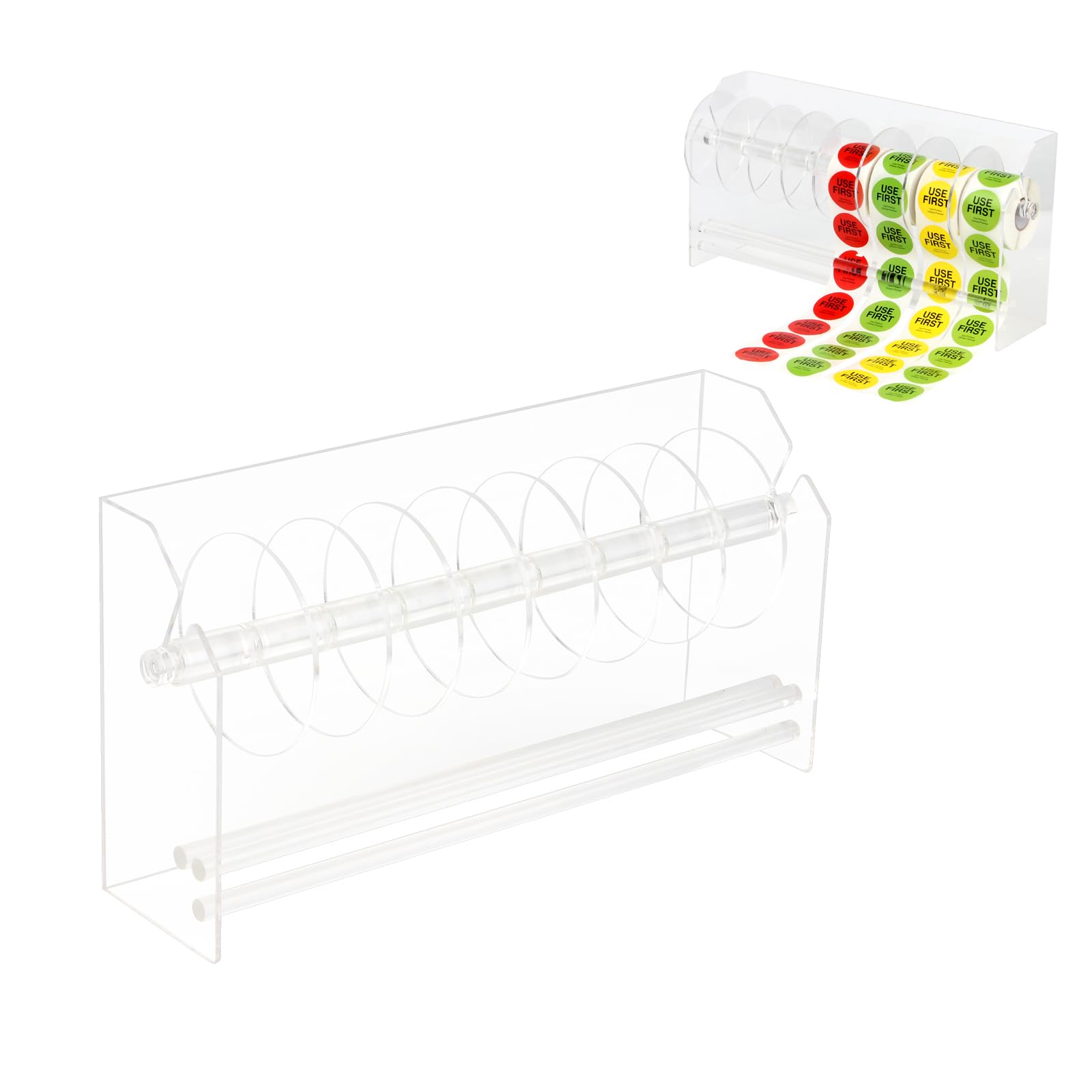 Snapklik.com : KVMORZE Adjustable Label Dispenser, Acrylic Sticker ...