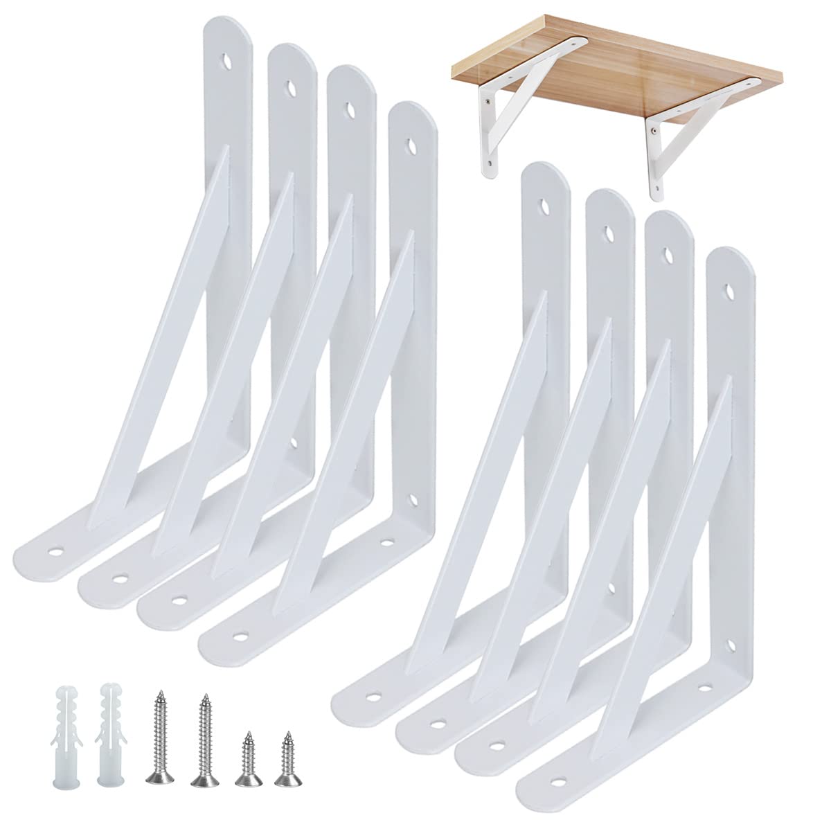 Shelf Brackets Heavy Duty Triangle Shelving Brackets Right Angle Wall ...