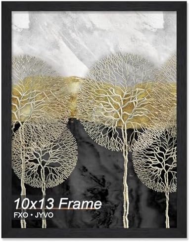 Amazon.com - Fxojyvo Engineered Wood 10x13 Picture Frame, Black Frame ...