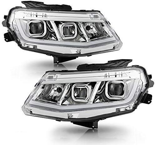 Amazon.com: VIPMOTOZ Pure White OLED Tube Headlights For 2016-2018 ...