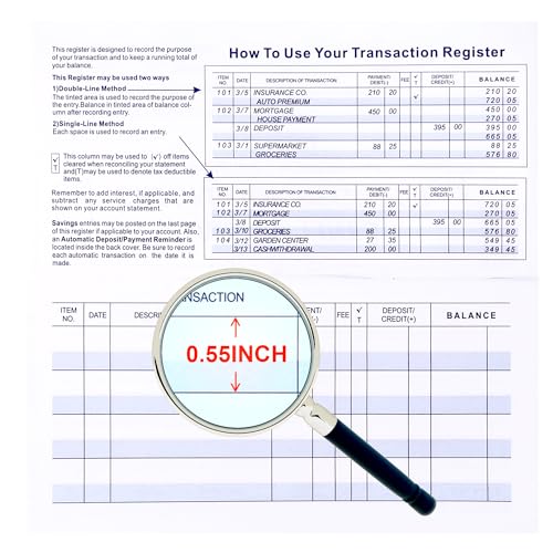 Snapklik.com : Larger Lines 20 Pack Checkbook Register, Check Registers ...